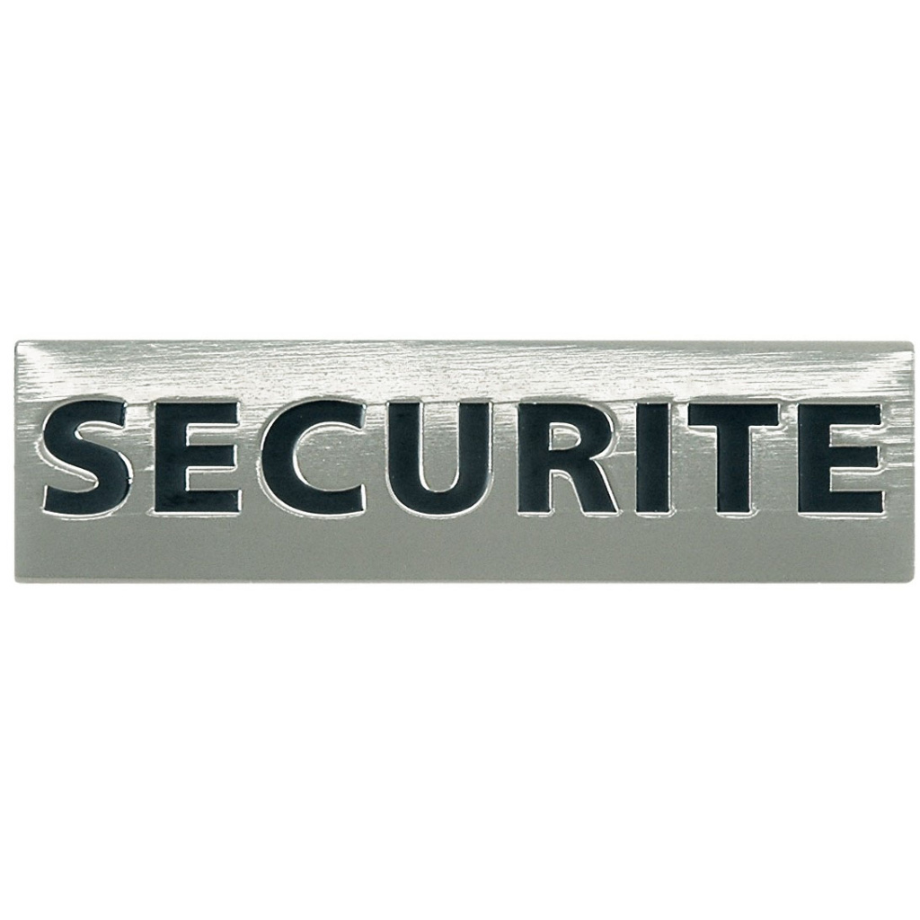 PLAQUE METAL SECURITE United Equipement